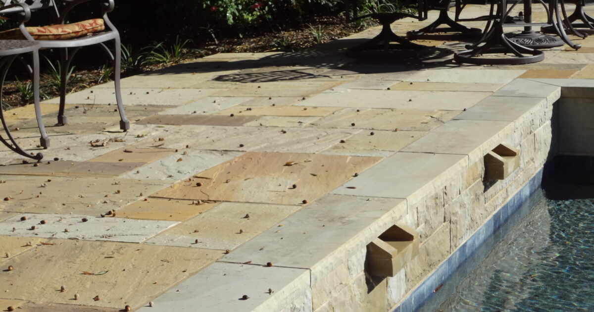 Pool Coping & Pier Caps - Natural Paving USA