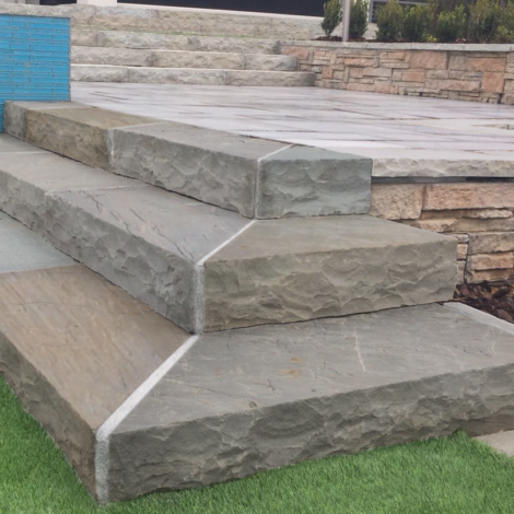 Natural Stone Step Treads - Natural Paving USA